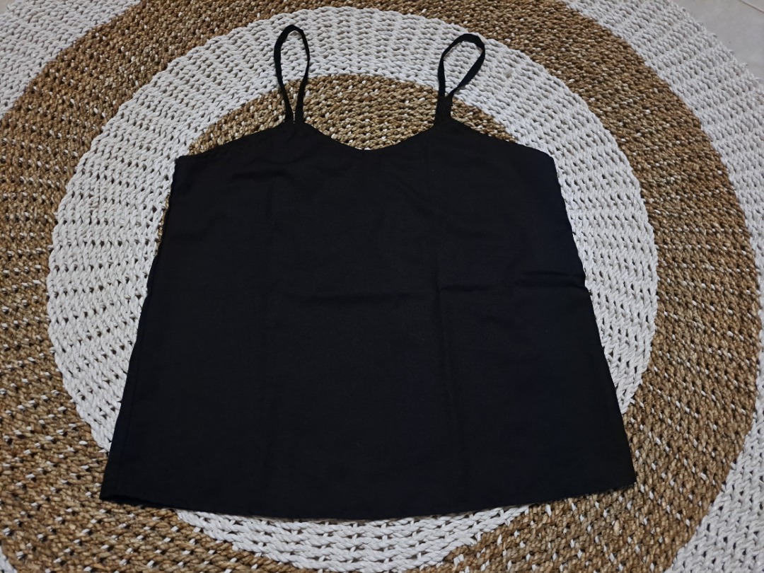 Tanktop hitam | inner hitam | vest hitam | trendy and comfy look ...