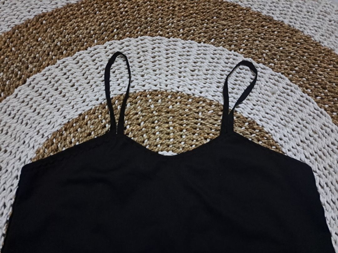 Tanktop hitam | inner hitam | vest hitam | trendy and comfy look ...