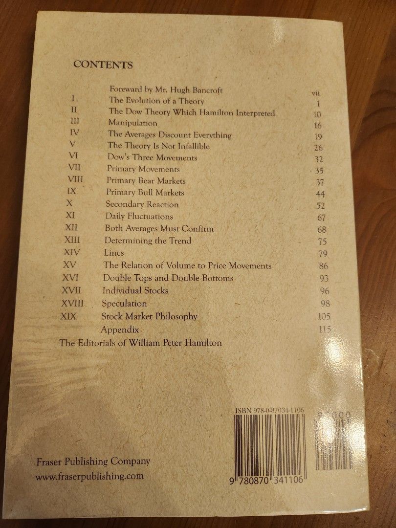 The Dow Theory - Robert Rhea, 興趣及遊戲, 書本 & 文具, 教科書 - Carousell