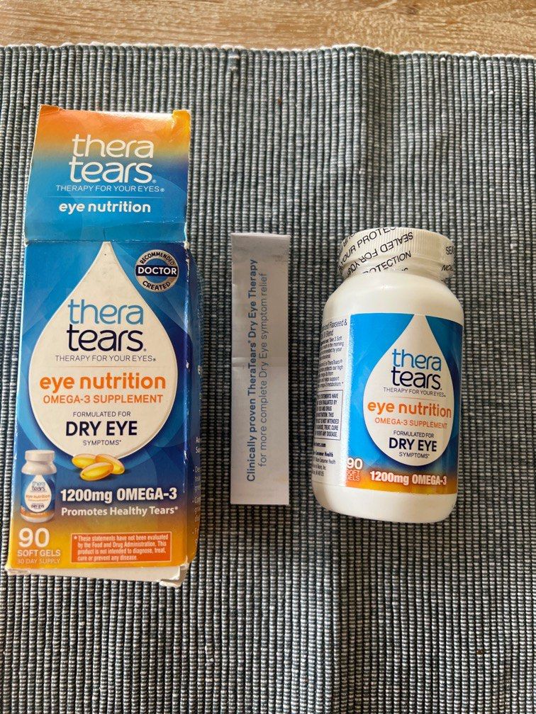 Thera tears omega-3, Health & Nutrition, Health Supplements, Vitamins ...