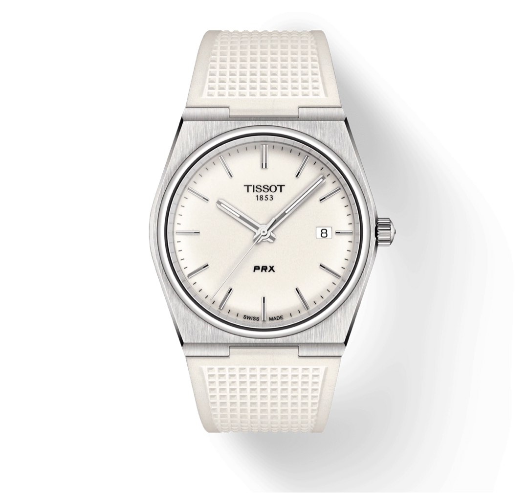 TISSOT PRX QUARTZ WHITE LUME DIAL, Men's Fashion, Watches & Accessories ...