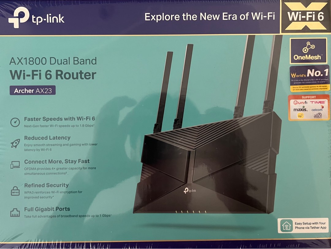 TP-link AX1800 Dual Band Wi-Fi 6 Router, 電腦＆科技, 電腦周邊及配件, Wifi及上網相關產品 ...