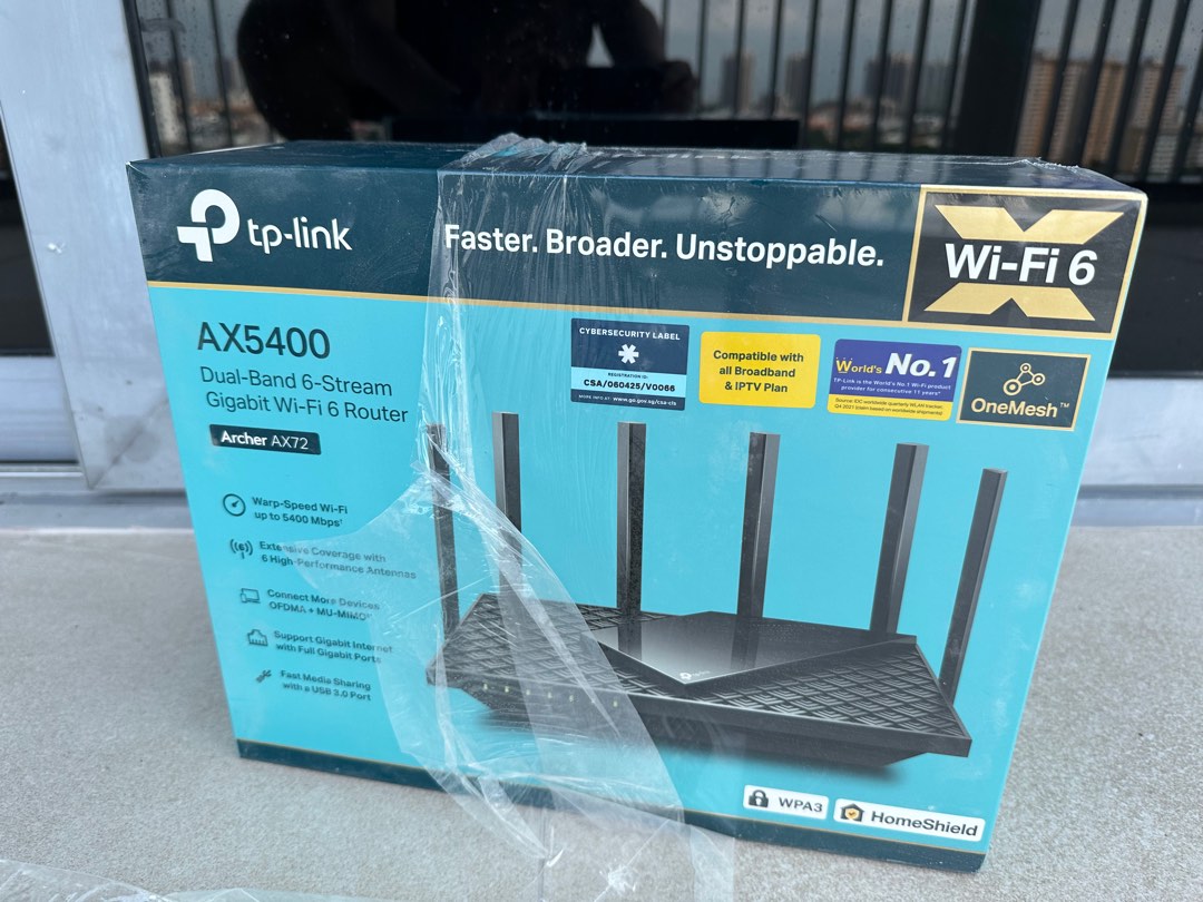Tp-link AX5400 dual band Wi-Fi 6 router, Computers & Tech, Parts ...