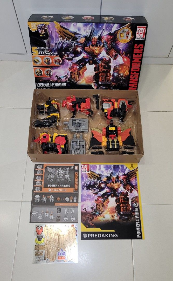 Transformers power of the prime POTP Predaking predacon combiner - Mint ...