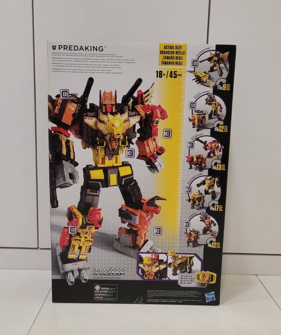 Transformers power of the prime POTP Predaking predacon combiner - Mint ...