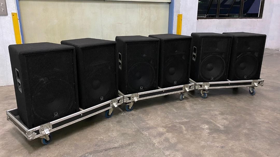 TURBOSOUND TPX 15 Passive Speakers (6 Units) c/w 3 Flight Cases FREE ...