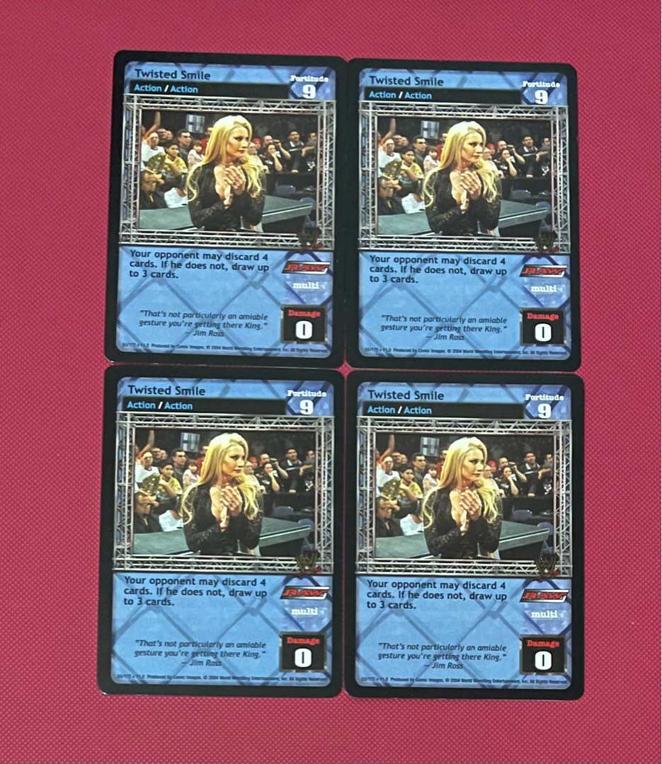 Twisted Smile x4 WWF WWE RAW DEAL, Hobbies & Toys, Toys & Games on ...