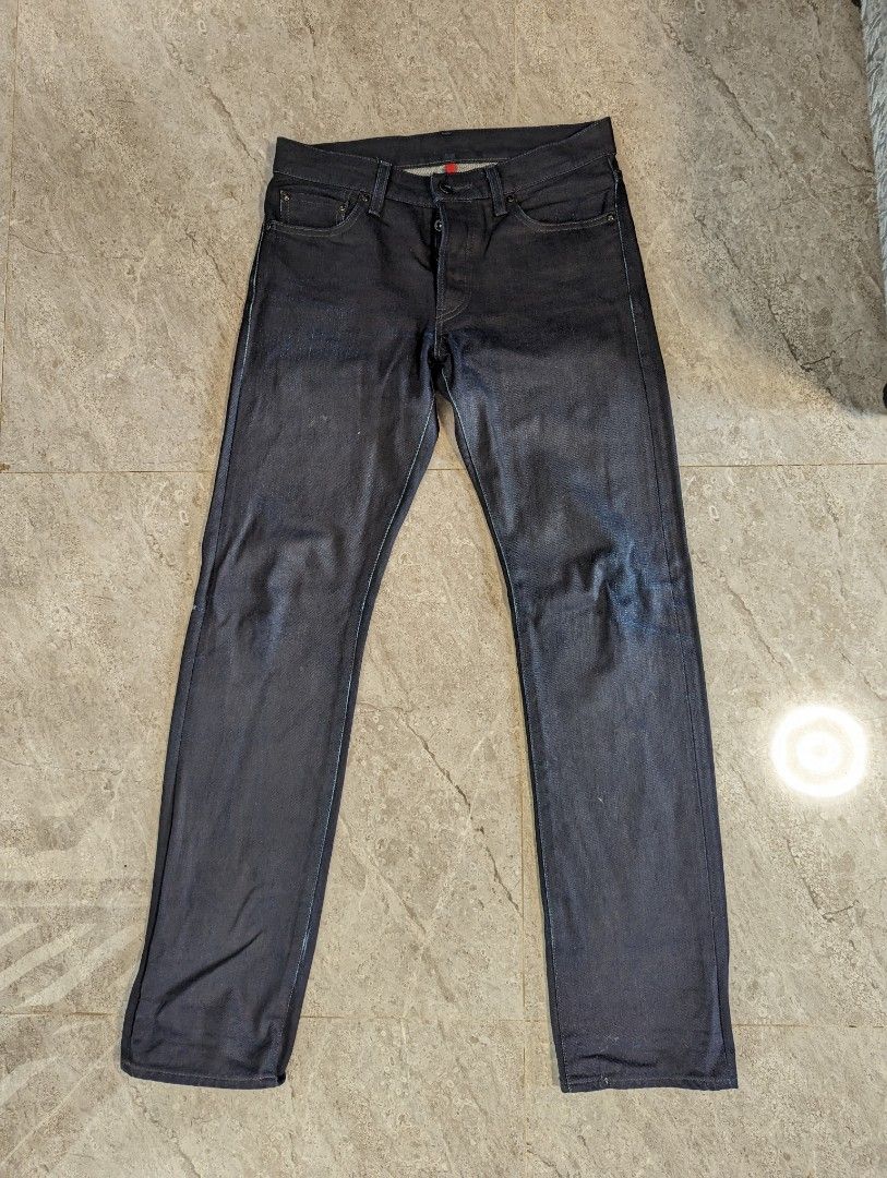 Uniqlo Made in Japan Raw Selvedge, Men's Fashion, Bottoms, Jeans on ...