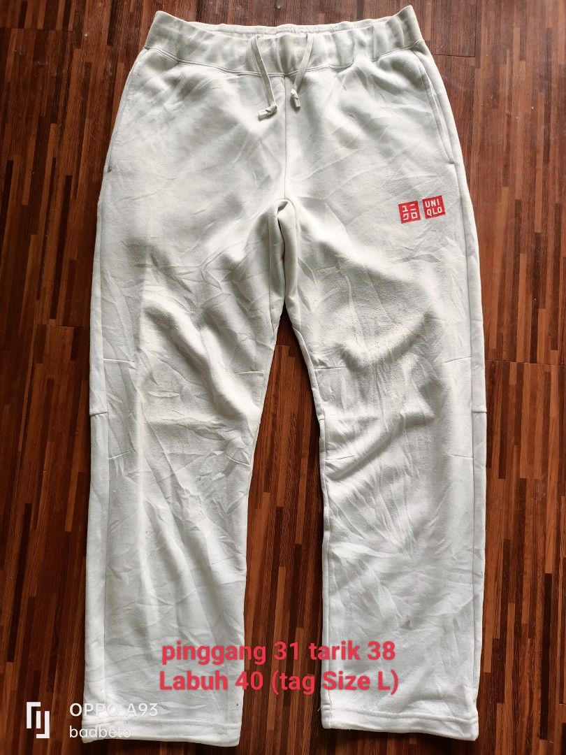 Uniqlo TrackSuit, Men's Fashion, Bottoms, Joggers on Carousell