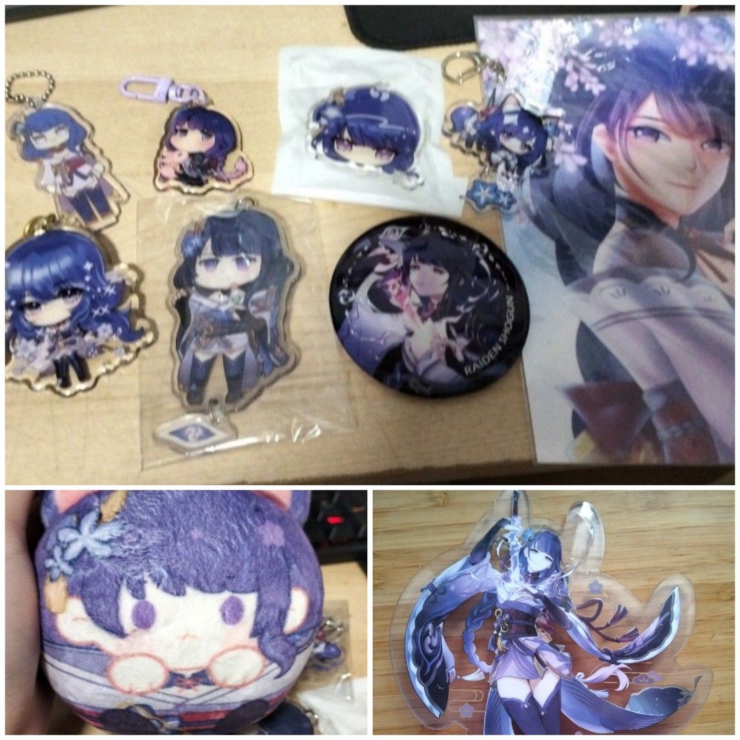 Genshin Baal Raiden Shogun Ei merch set, Hobbies & Toys, Memorabilia ...