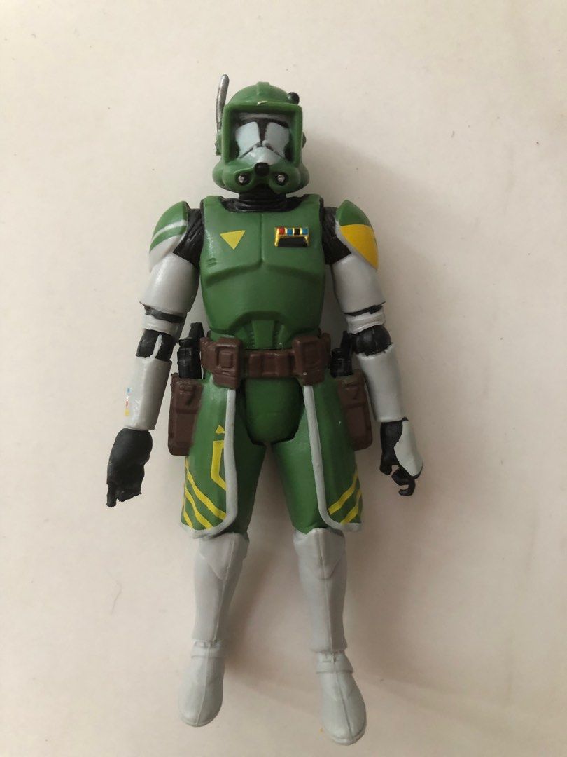 USED Loose 3.75” Star Wars Commander Doom Green Clone Commander Action ...