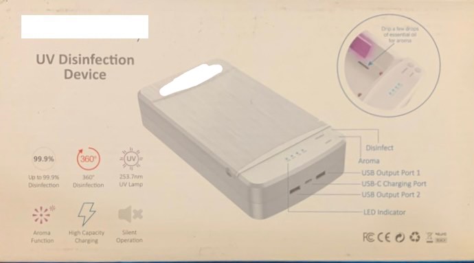 UV disinfecting device, Mobile Phones & Gadgets, Other Gadgets on Carousell