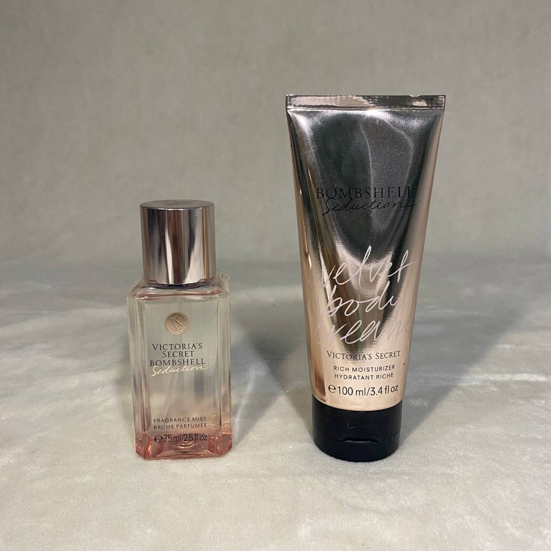 VICTORIA'S SECRET BOMBSHELL Seduction MIST & VELVET BODY CREAM SET on ...