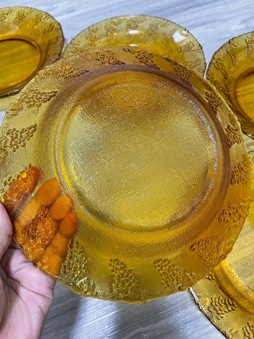 Vintage Amber plates , Furniture & Home Living, Kitchenware & Tableware ...