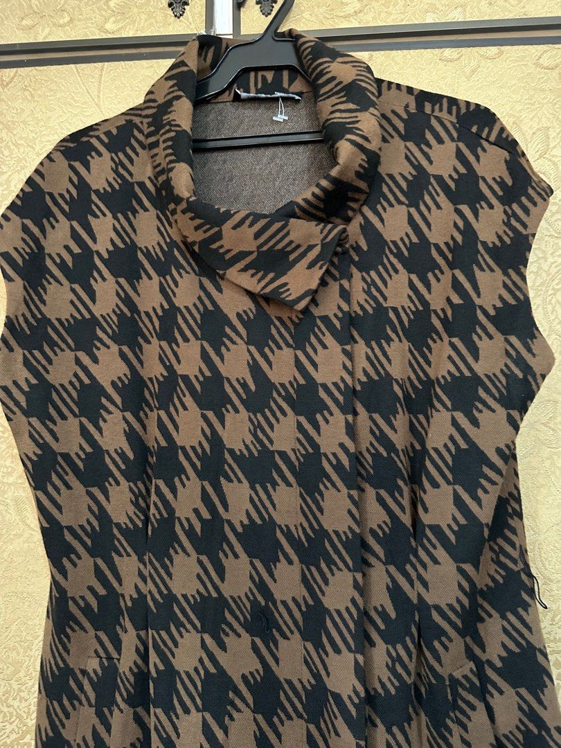 Vintage brown button down dress on Carousell