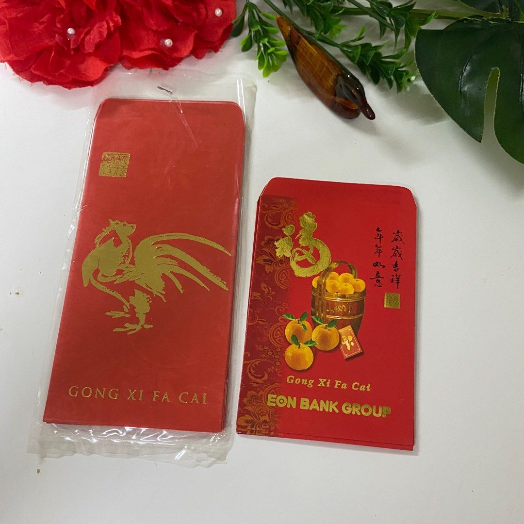 Vintage EON BANK BERHAD Ang Pow packet_Mandarin orange Ang Pow packet ...