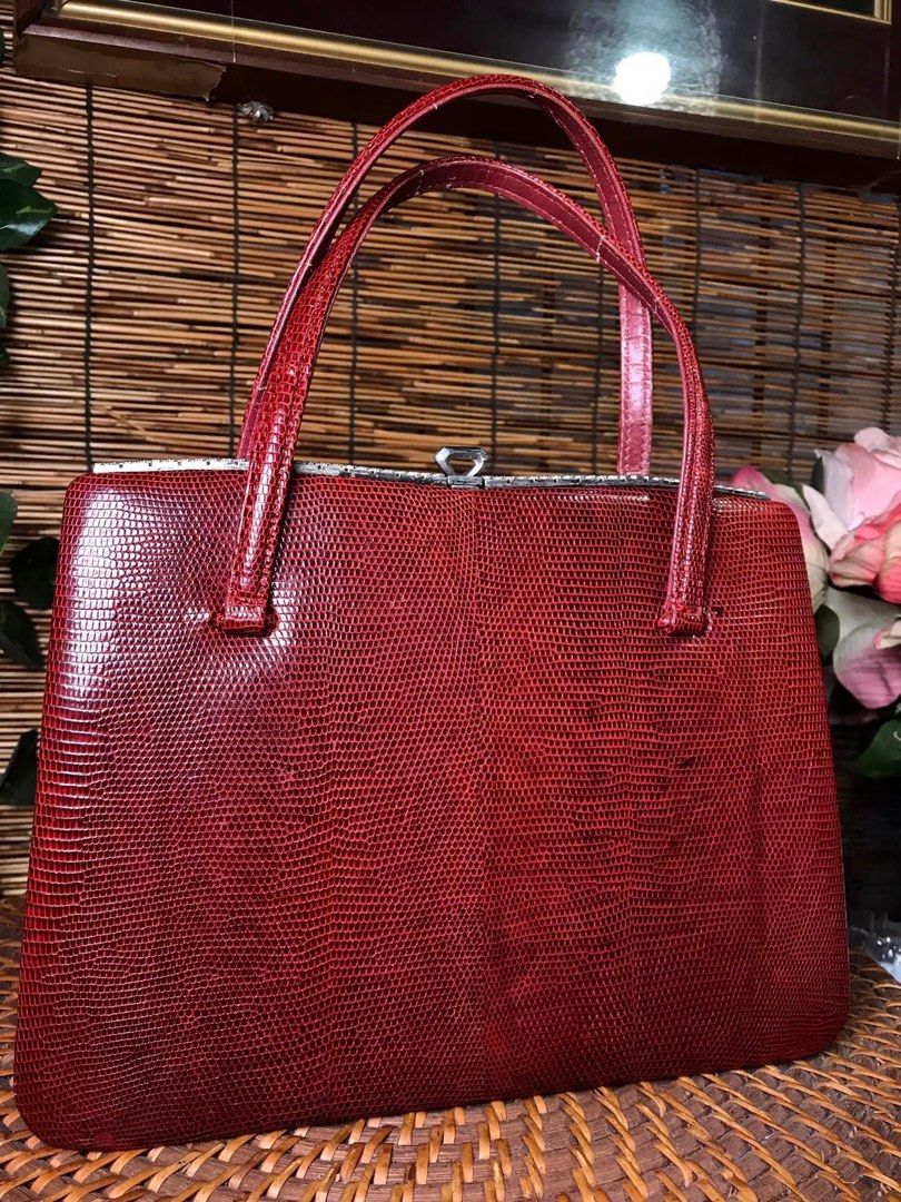 Vintage REAL LIZARD BAG, Luxury, Bags & Wallets on Carousell