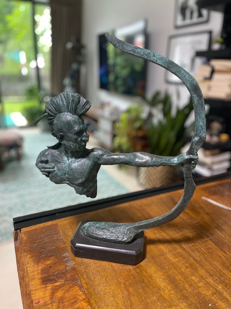 Vintage Solid pure bronze sculpture, Furniture & Home Living, Home ...