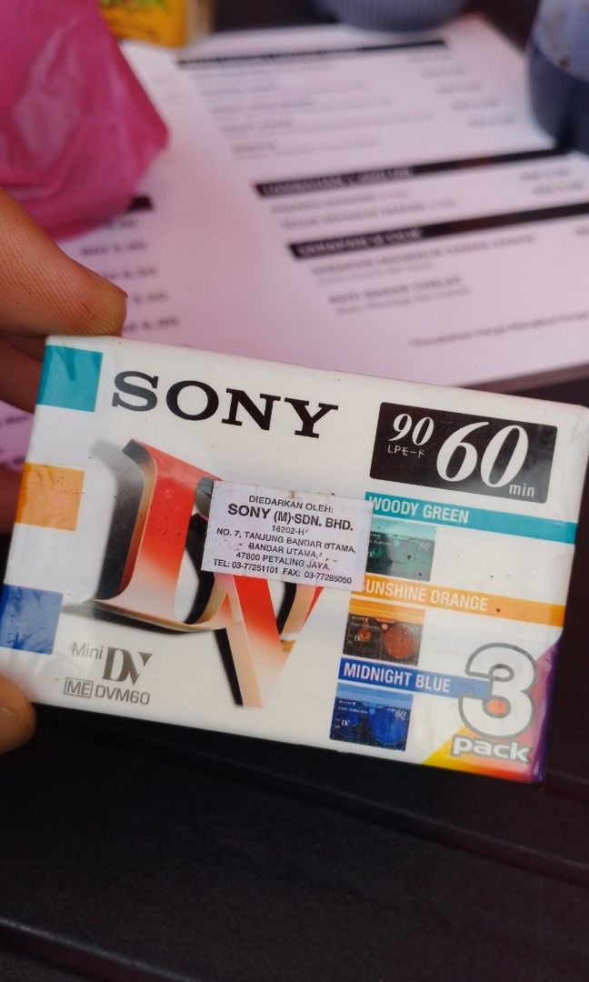VINTAGE SONY MINI DIGITAL VIDEO CASSETTE OLD STOCK, Hobbies & Toys ...