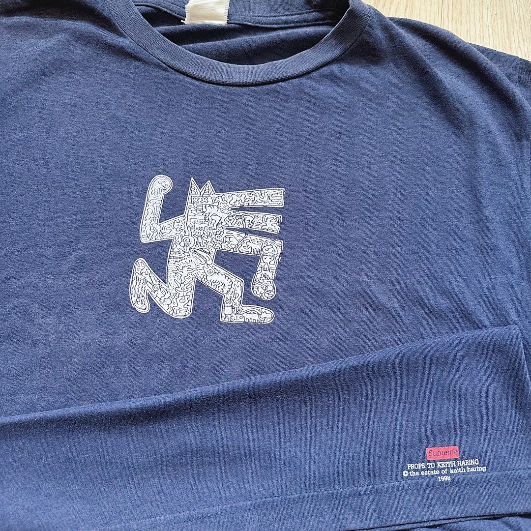 Vintage Supreme Keith Haring Tee 1998, Men's Fashion, Tops & Sets ...
