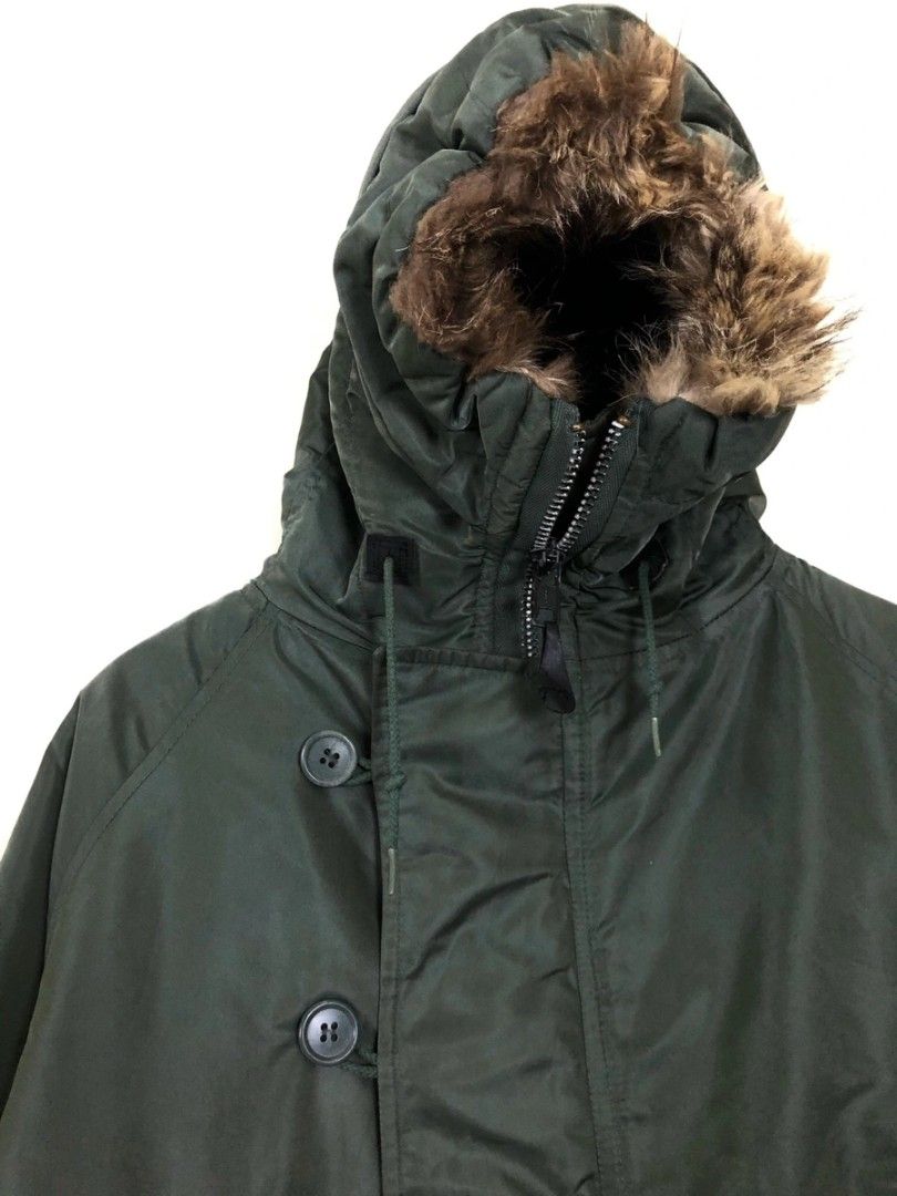 Vintage Type N38/F Genuine Fur Ruff Cold Weather Parka Spiewak Military ...