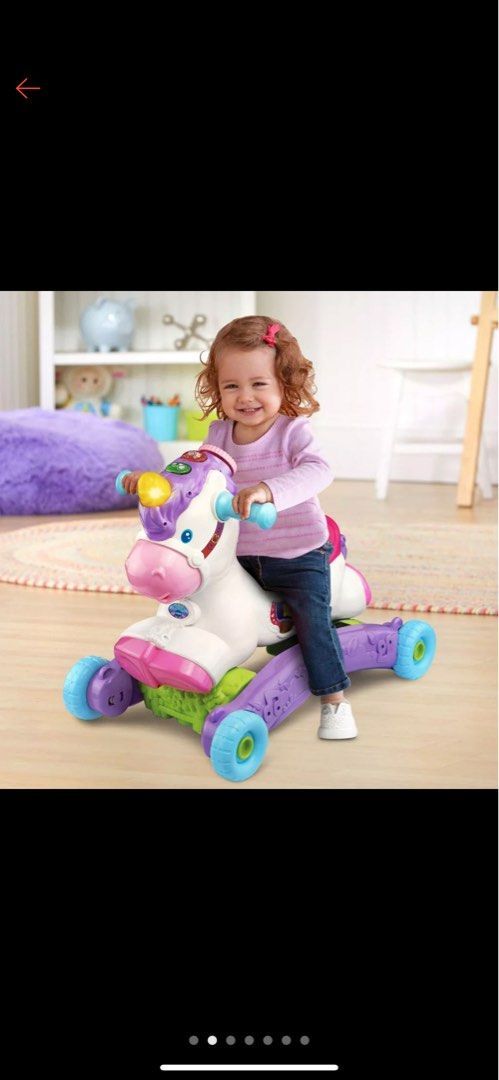 Vtech rock n ride unicorn, Babies & Kids, Infant Playtime on Carousell
