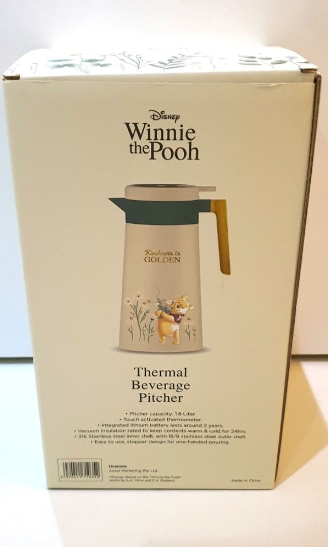 Winnie the Pooh Thermal Beverage Pitcher, Furniture & Home Living ...