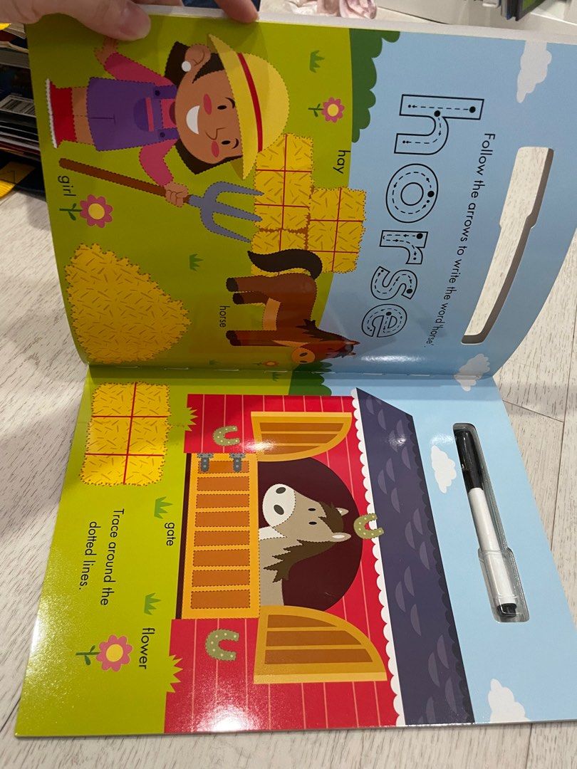 Wipeable Book I Can Write First Words, Buku & Alat Tulis, Buku Anak ...