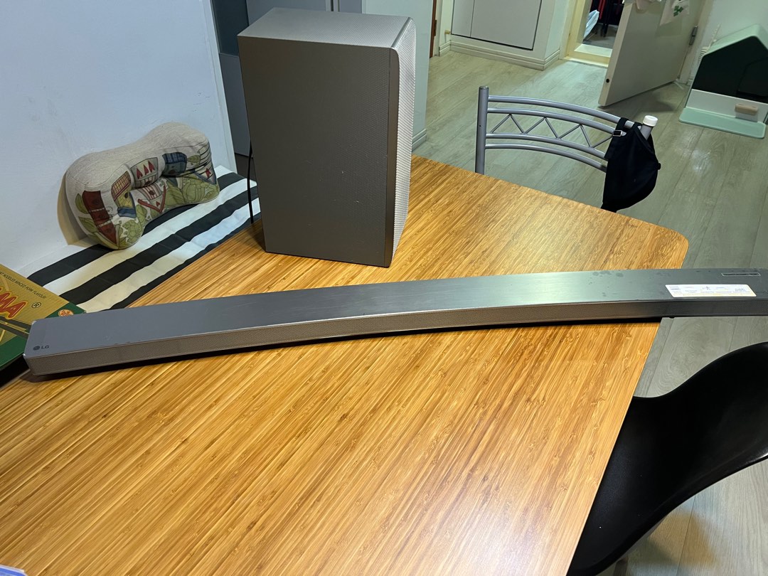 Wireless Curved Sound Bar with Wireless Subwoofer, Audio, Soundbars ...