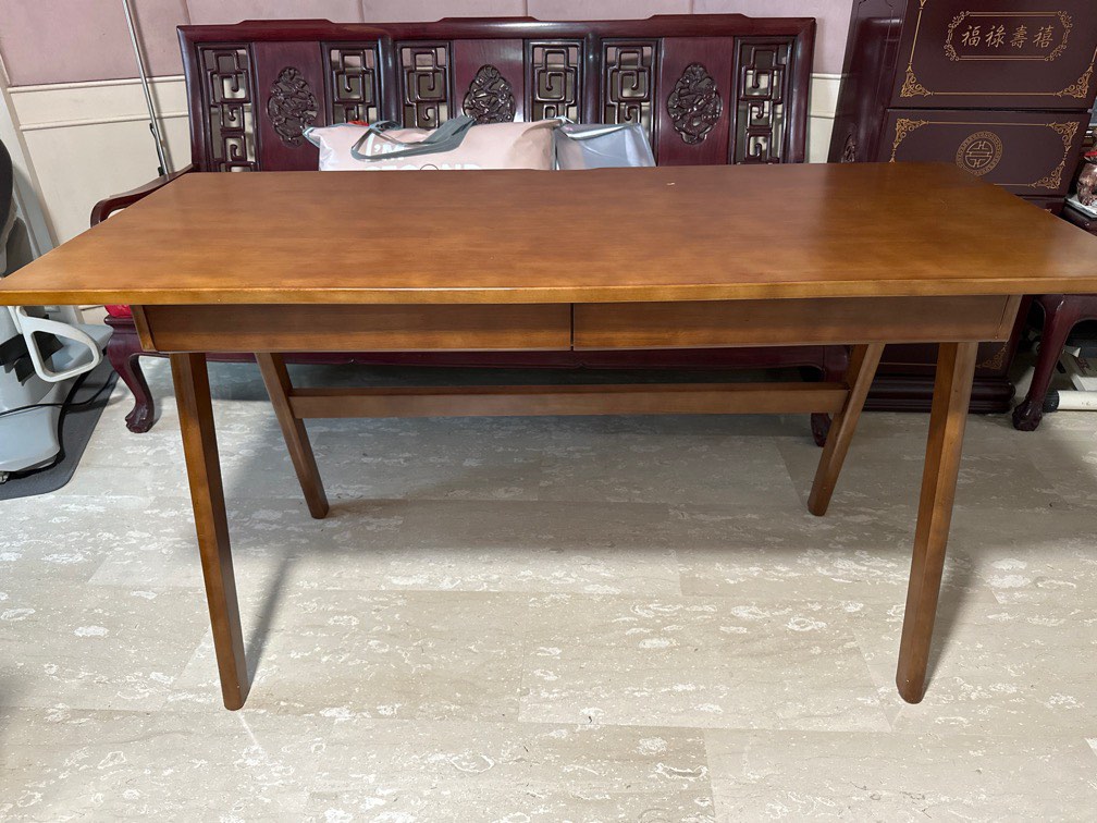 Wooden Study Computer Desk Table, Furniture & Home Living, Furniture ...