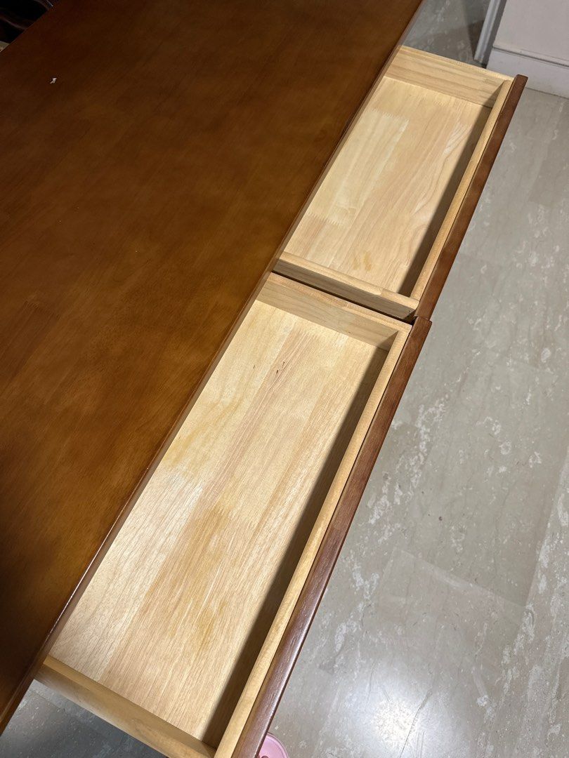 Wooden Study Computer Desk Table, Furniture & Home Living, Furniture ...