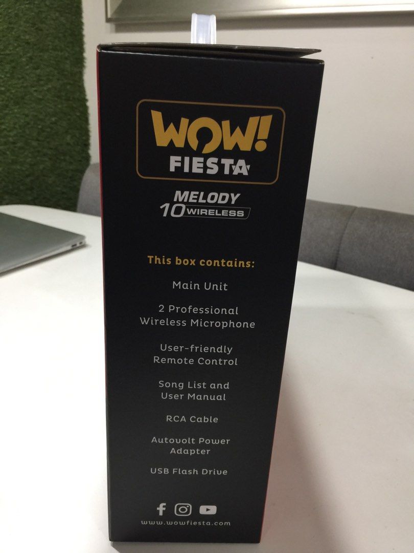 WOW FIESTA MELODY 10 WIRELESS VIDEOKE UNIT on Carousell
