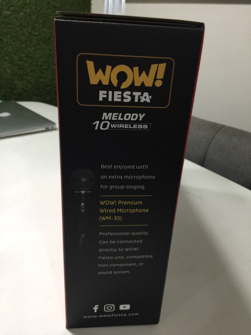 WOW FIESTA MELODY 10 WIRELESS VIDEOKE UNIT on Carousell