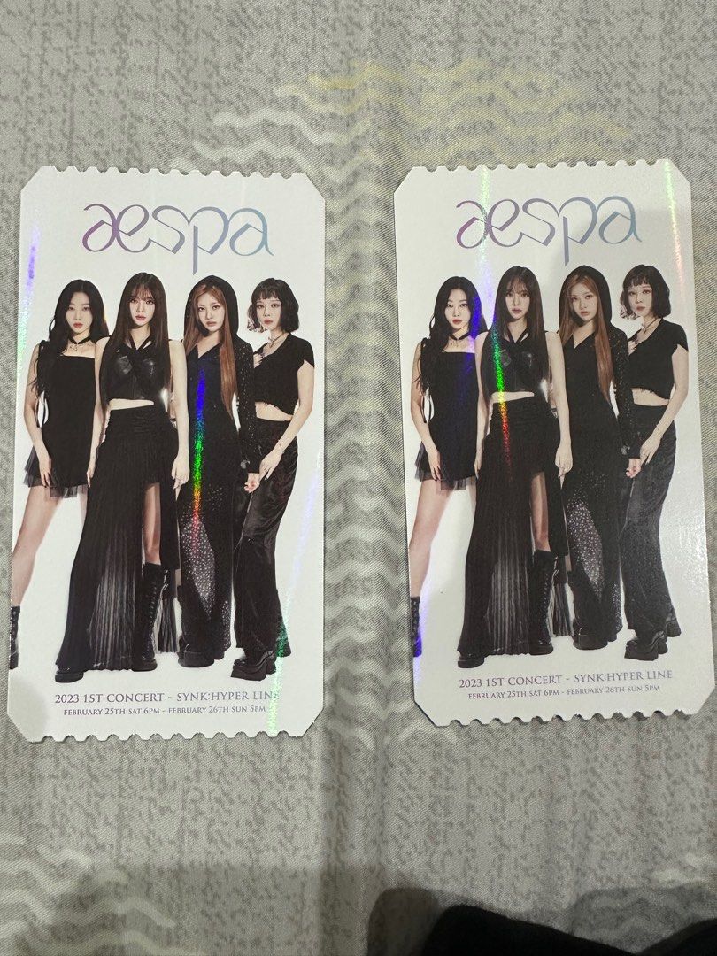 WTS Aespa Synk: Hyper Line AR ticket inclusion, Hobbies & Toys ...