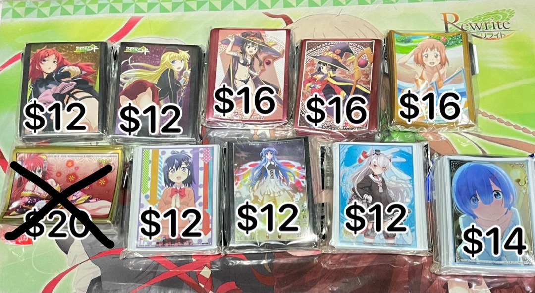 Wts Anime Card Sleeves Hobbies And Toys Toys And Games On Carousell