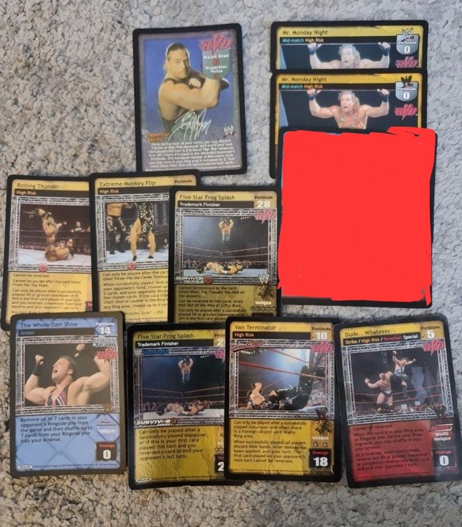 WWE WWF RAW DEAL cards - RVD, Hobbies & Toys, Toys & Games on Carousell