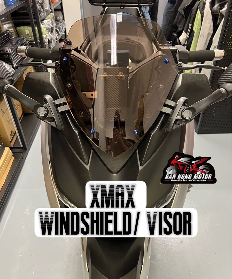 Xmax Windshield Visor, Motorcycles, Motorcycle Accessories on Carousell