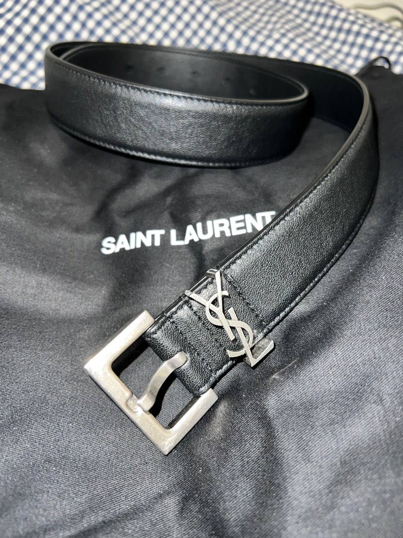 AUTHENTIC 100% YSL BELT, Luxury, Accessories on Carousell