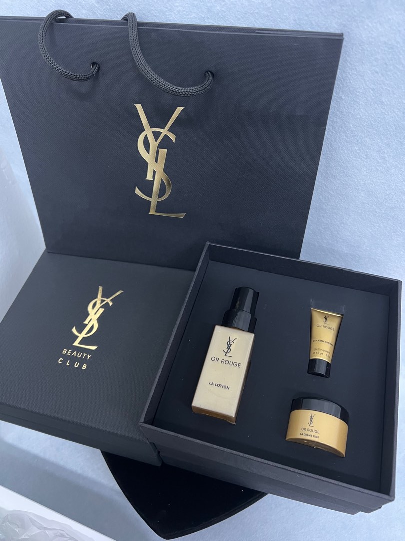 YSL OR Rouge Gift set la lotion | la cream, Beauty & Personal Care ...