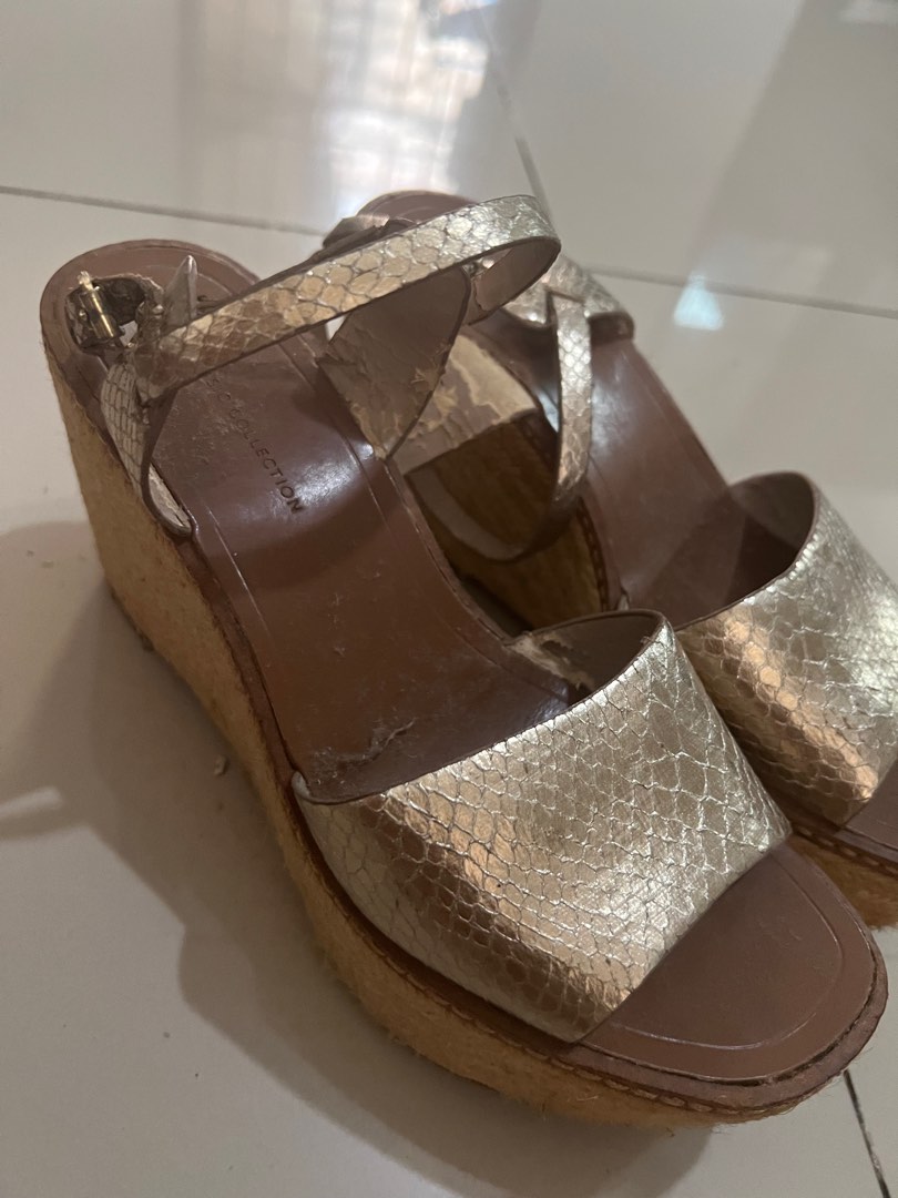Zara wedges, Fesyen Wanita, Sepatu di Carousell