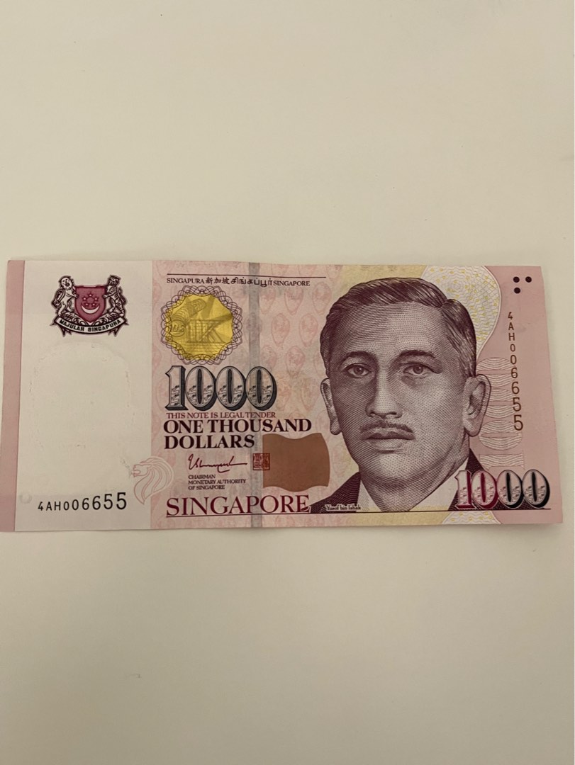 006655 $1000 note, Hobbies & Toys, Memorabilia & Collectibles, Currency ...