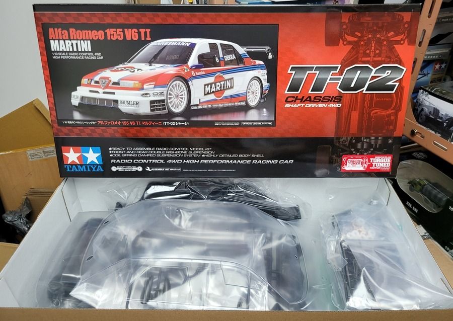 1/10 R/C Alfa Romeo 155 V6 TI Martini (TT-02) Tamiya 58606-60A, 興趣及遊戲 ...