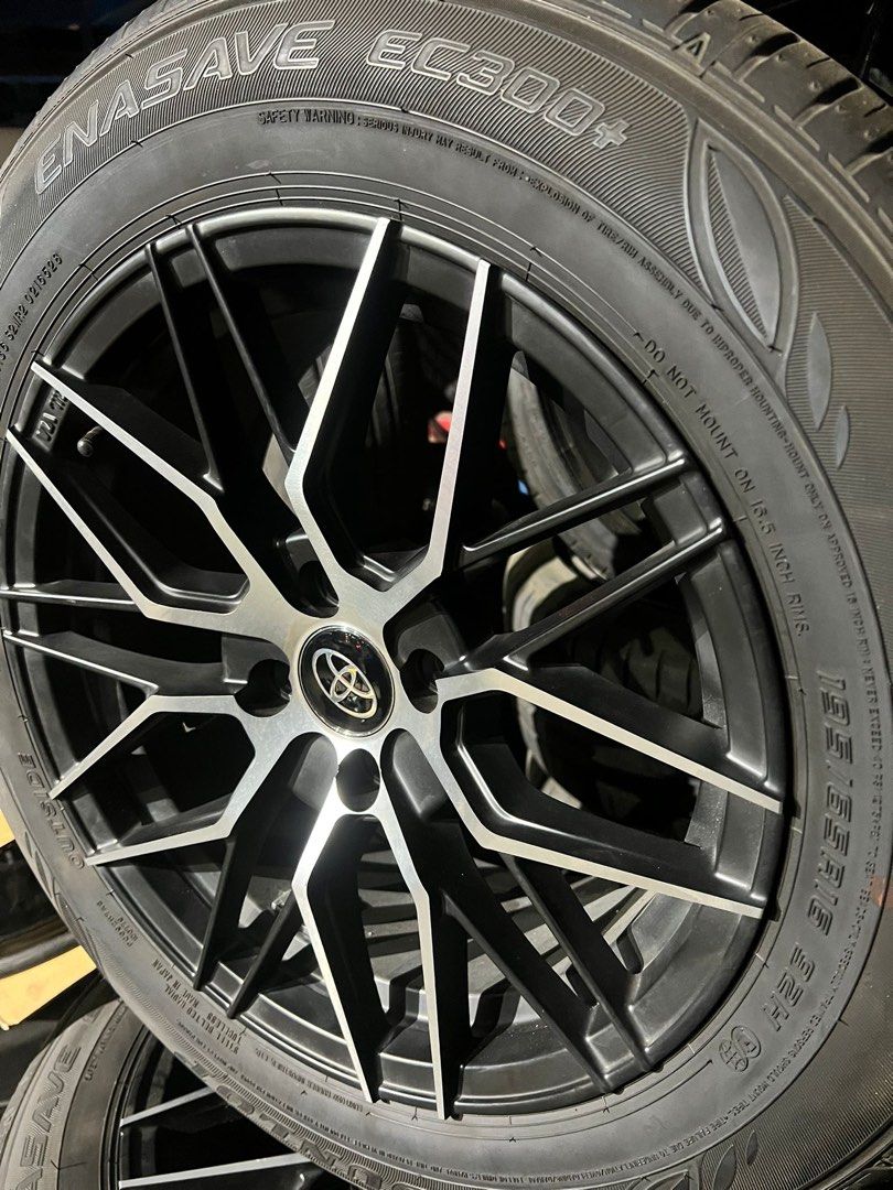 16” Used rims set for Toyota Raize, Car Accessories, Tyres & Rims on ...
