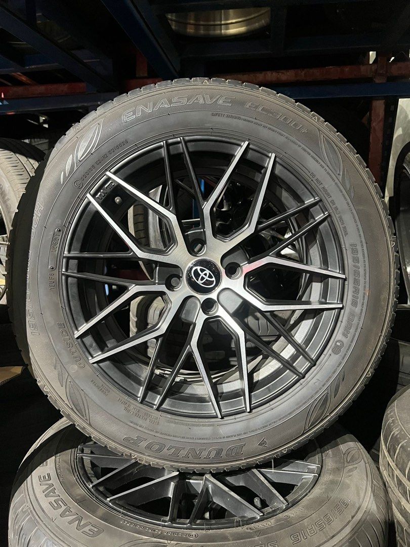 16” Used rims set for Toyota Raize, Car Accessories, Tyres & Rims on ...