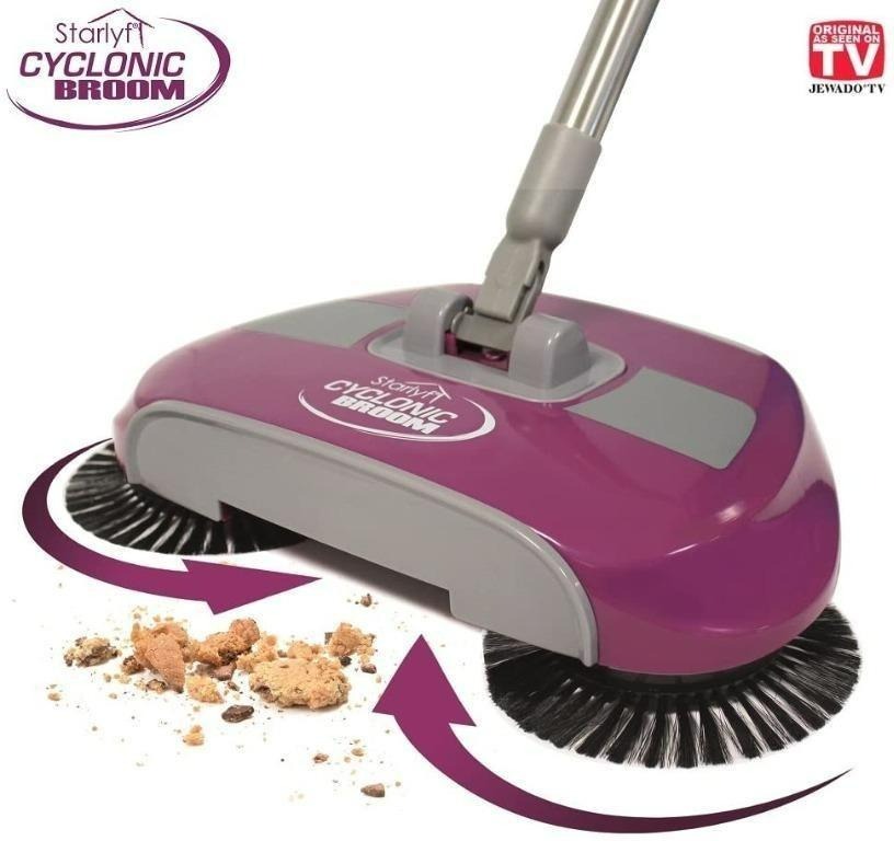 2151) STARLYF CYCLONIC BROOM AUTOMATIC ROTATING BROOM WITH 3 BRUSH ...