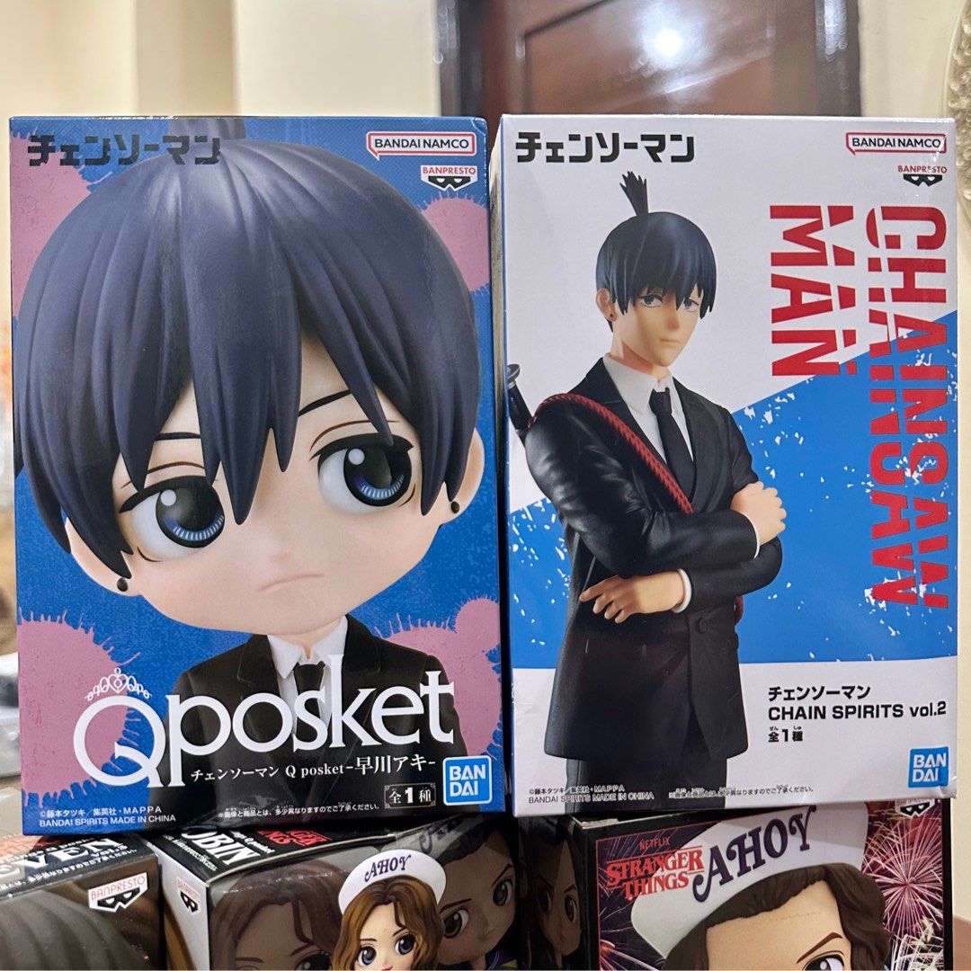 Chainsaw Man Figure Aki Hayakawa Q Posket & Chain Spirits Set BANPRESTO ...
