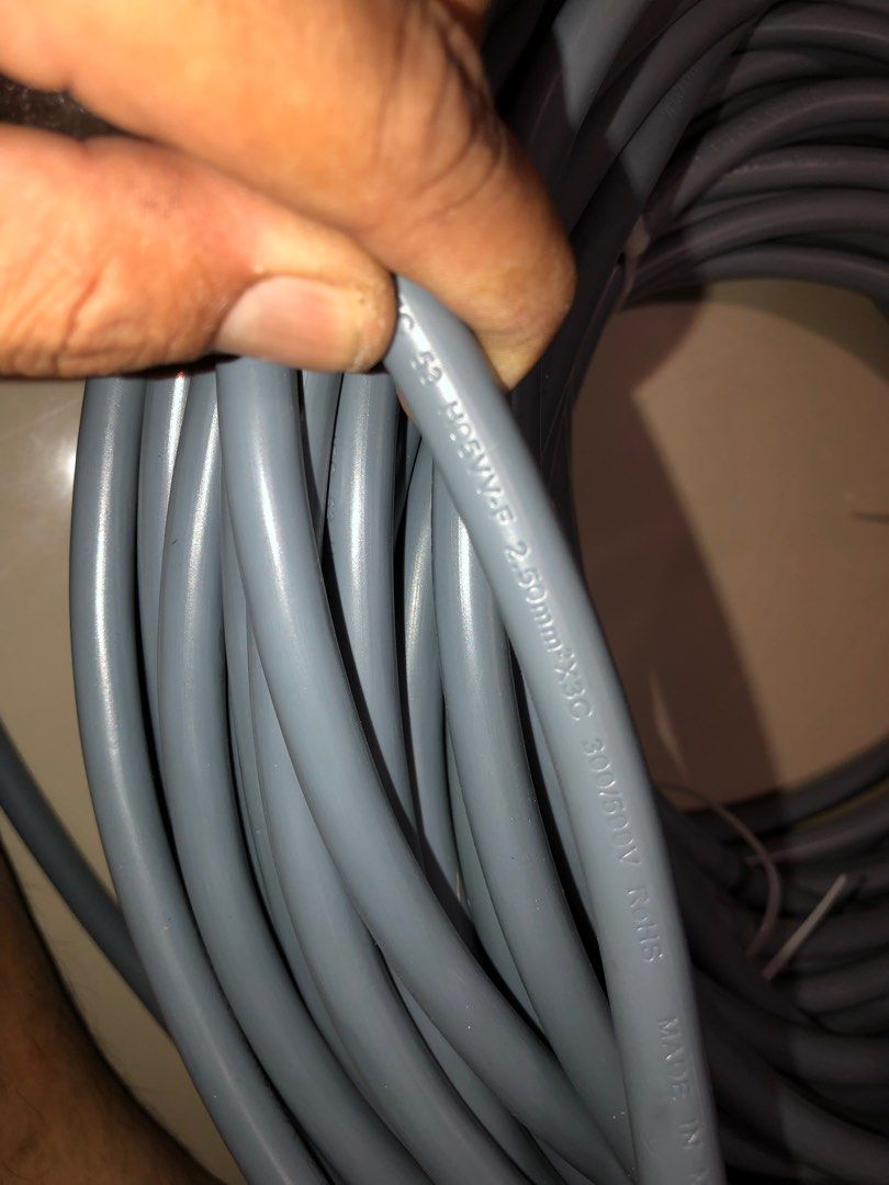 3 core 2.5 100% pure core cable (Per meter), TV & Home Appliances ...