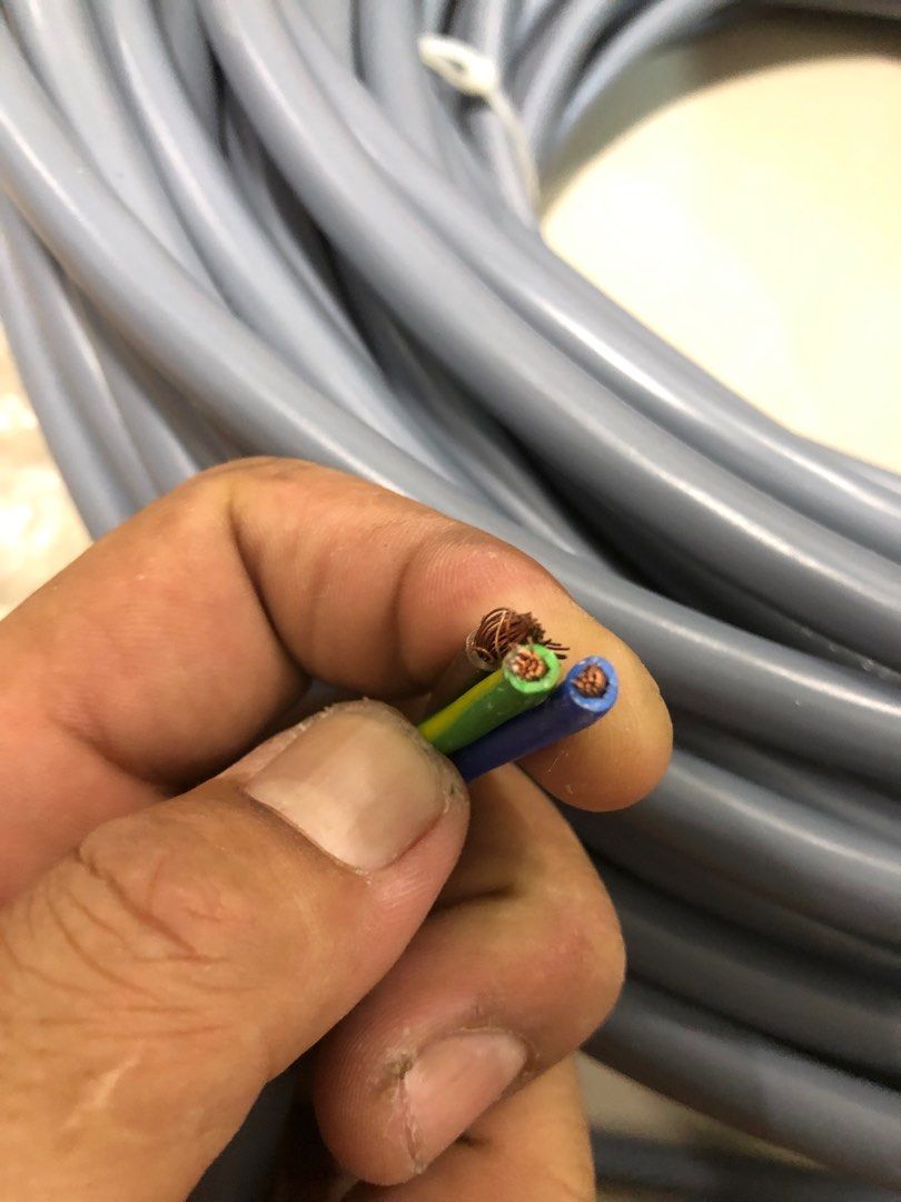 3 core 2.5 100% pure core cable (Per meter), TV & Home Appliances ...