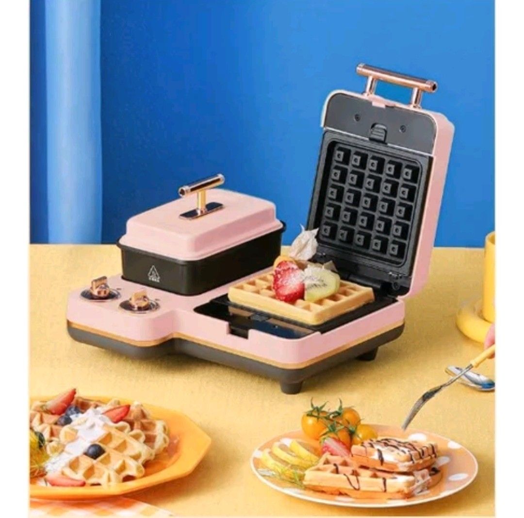 3 IN 1 Waffle Maker 600W Sandwich Maker Wafer Frying waffer, TV & Home ...