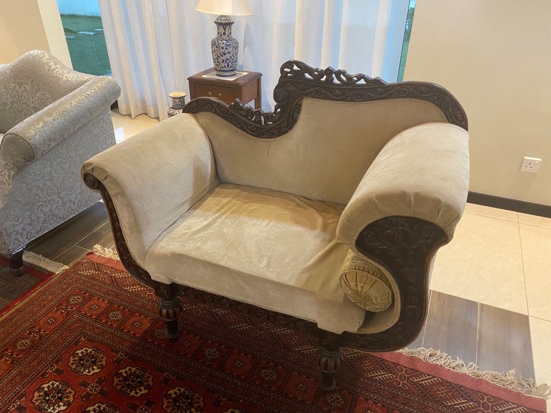 Pakistani Rosewood 3-Piece Sofa. (Also available for single purchase ...